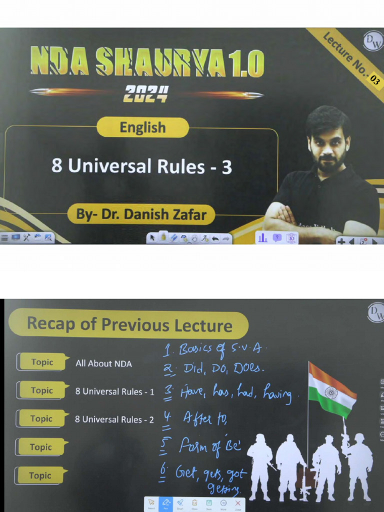 Class Notes NDA Shaurya 1.0 2024 | PDF