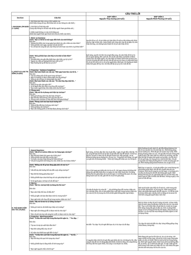 DEEP INTERVIEW - Sheet1 | PDF