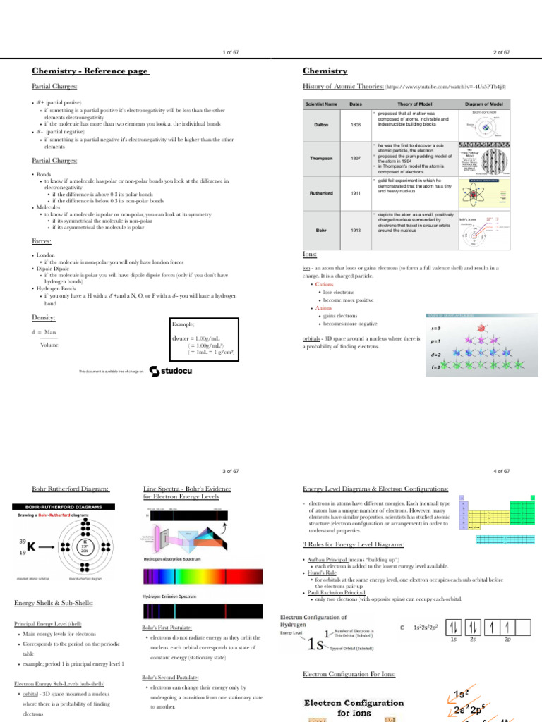 Gr.12 Chemistry - Exam Review | PDF | Chemical Polarity | Energy Level