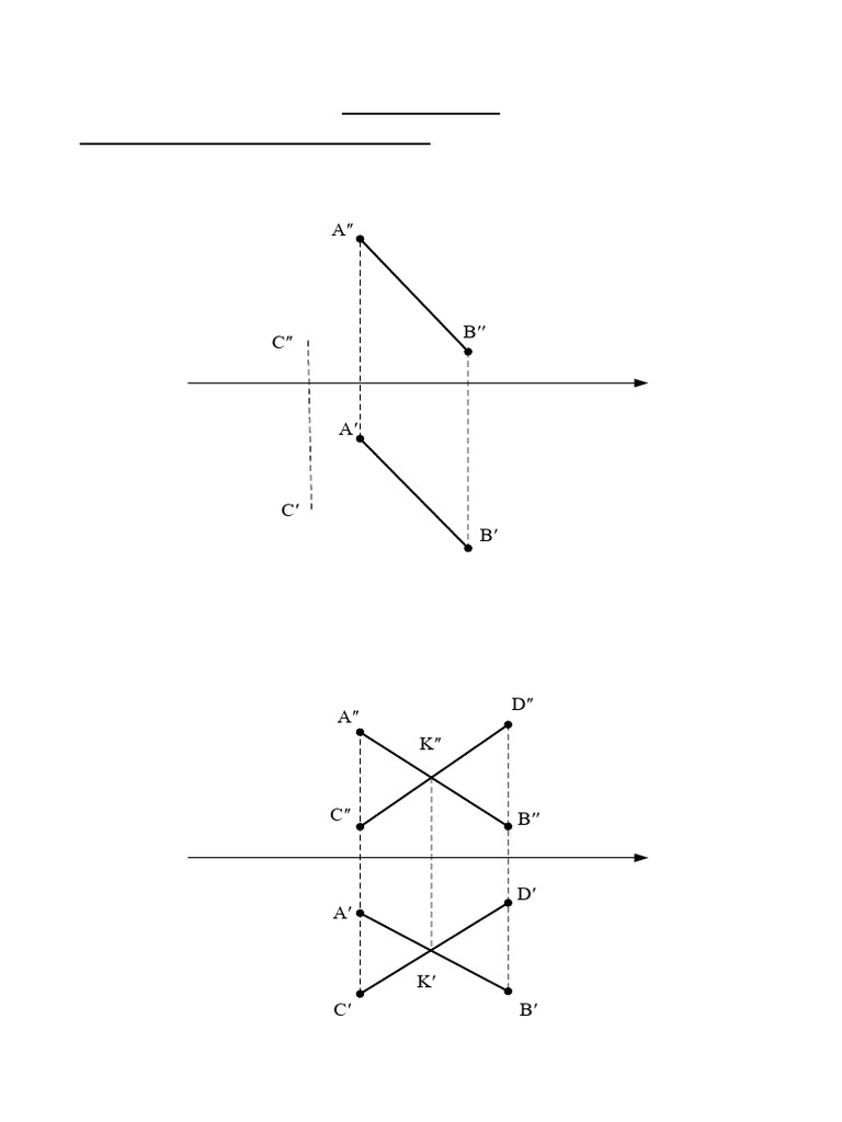 Projection of Straight Lines and Point in Plane3 | PDF | Line (Geometry ...