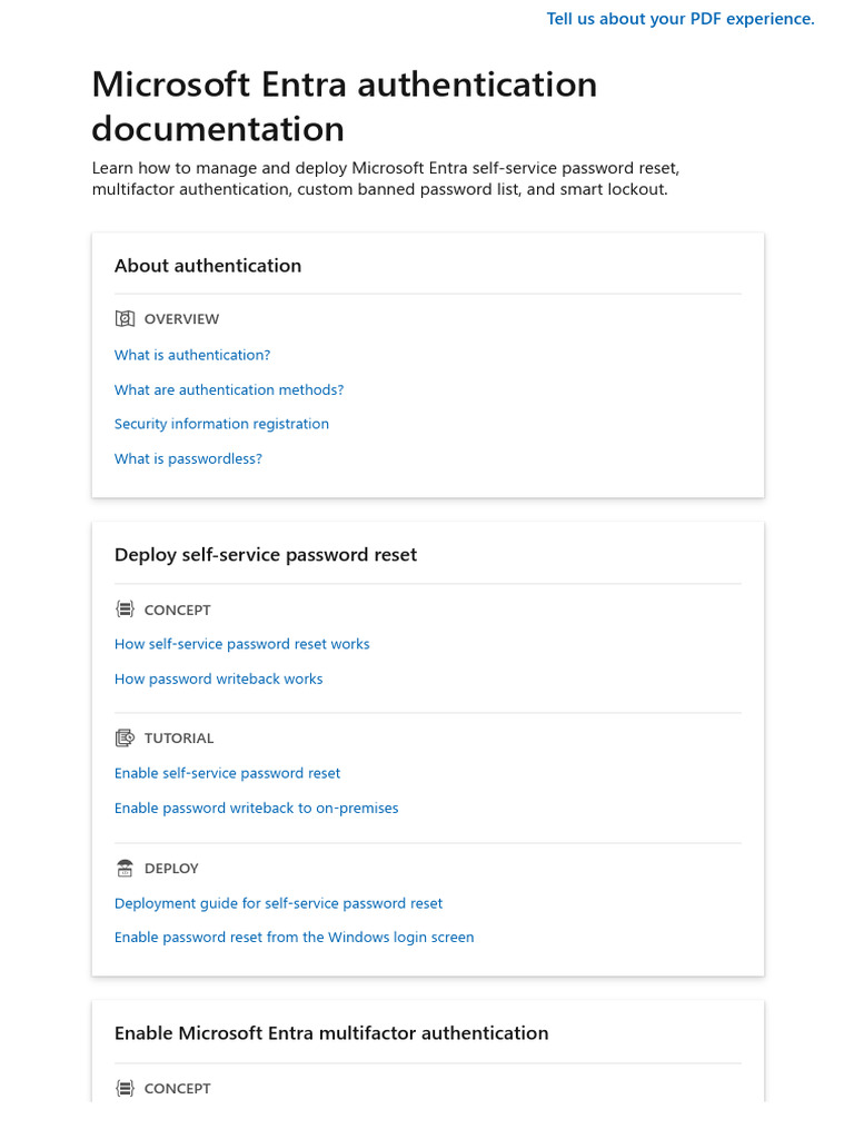 Entra Identity Authentication | PDF | Password | Group Policy