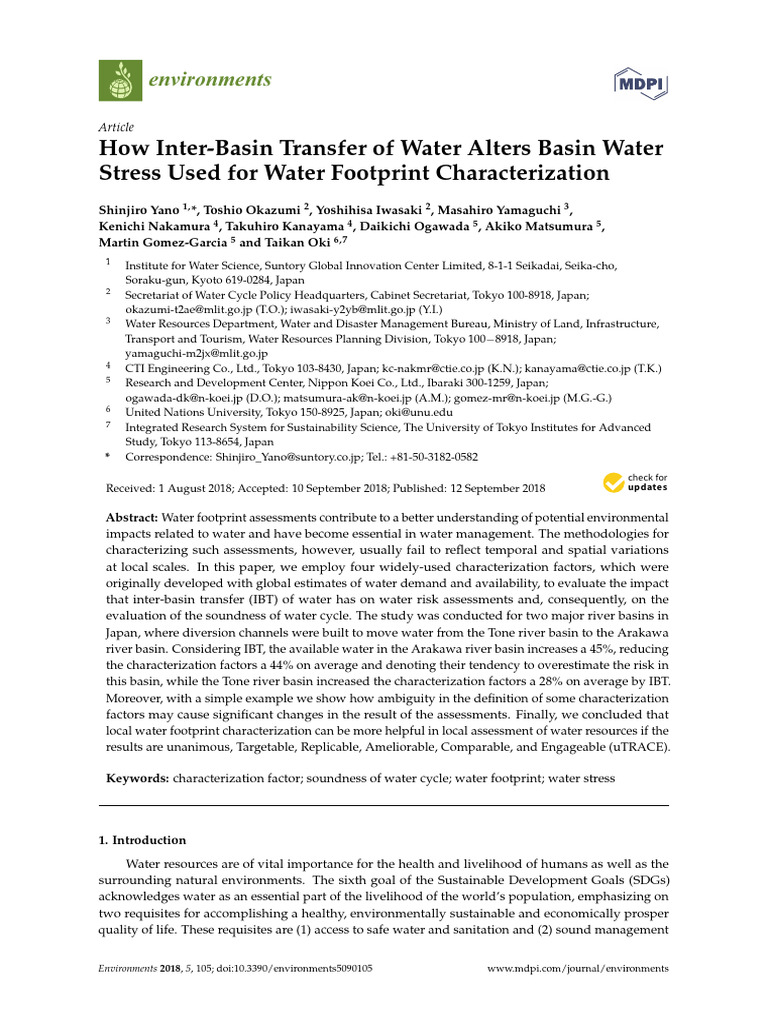 How Inter-Basin Transfer of Water | PDF | Water | Water Scarcity