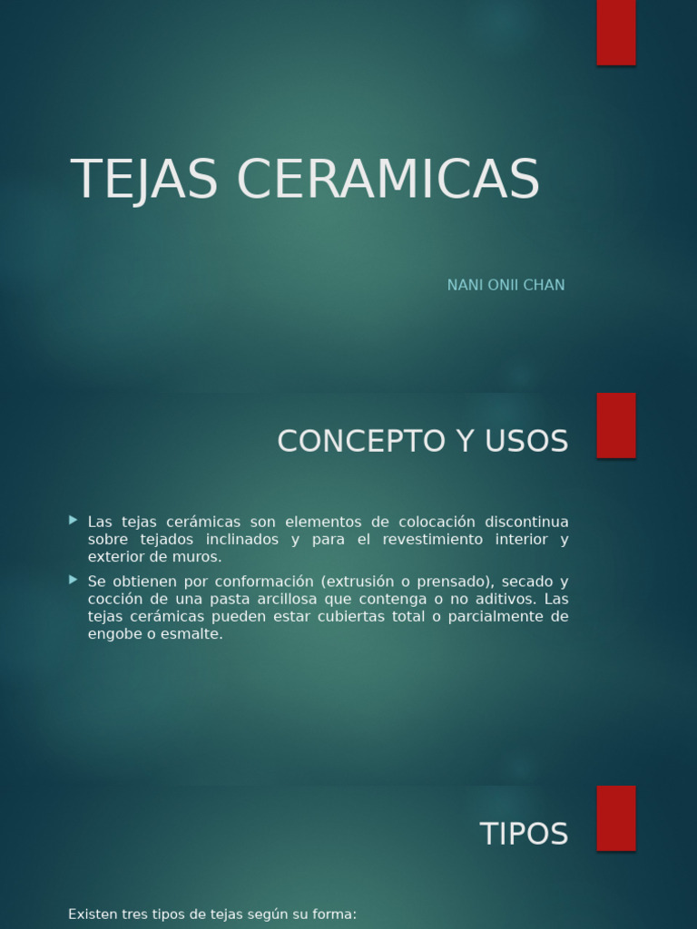 Tejas Ceramicas | PDF | Techo | Chimenea