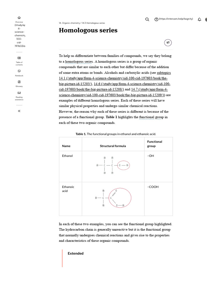 Understanding Homologous Series in Chemistry | PDF | Alkane | Isomer