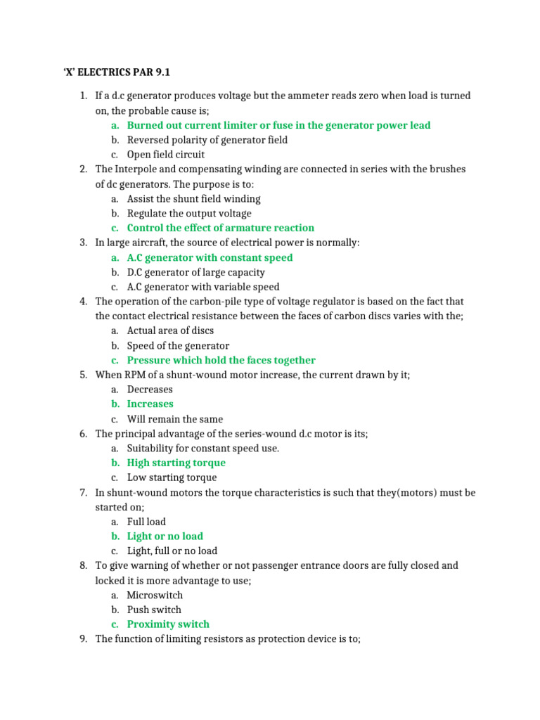 Electrics License 1 Pdf Electric Motor Electric Generator