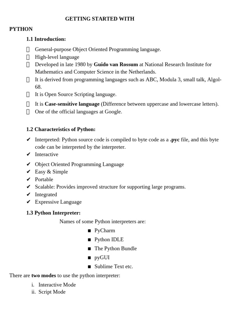 python-notes-class-XI | PDF | Python (Programming Language) | Reserved Word python-notes-class-XI | PDF | Python (Programming Language) | Reserved Word