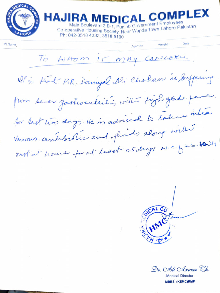 Medical Cerificate | PDF