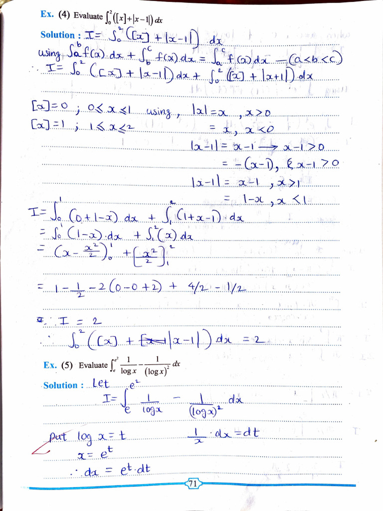 Definite Integration 2 | PDF