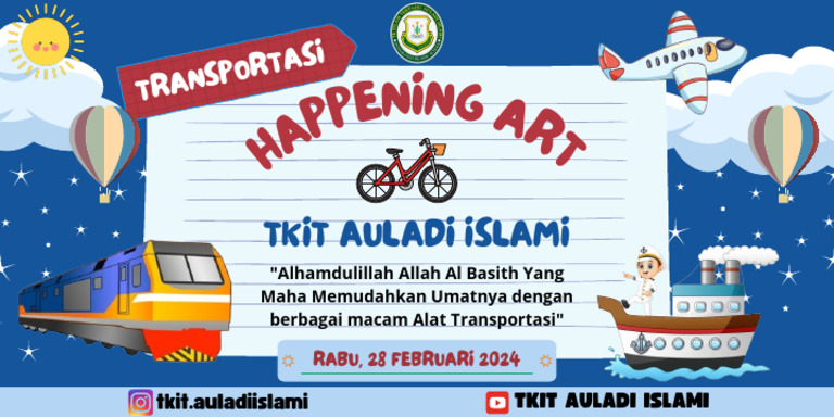 Biru Merah Playful Ilustratif Banner Piknik Anak Sekolah _20240227 ...