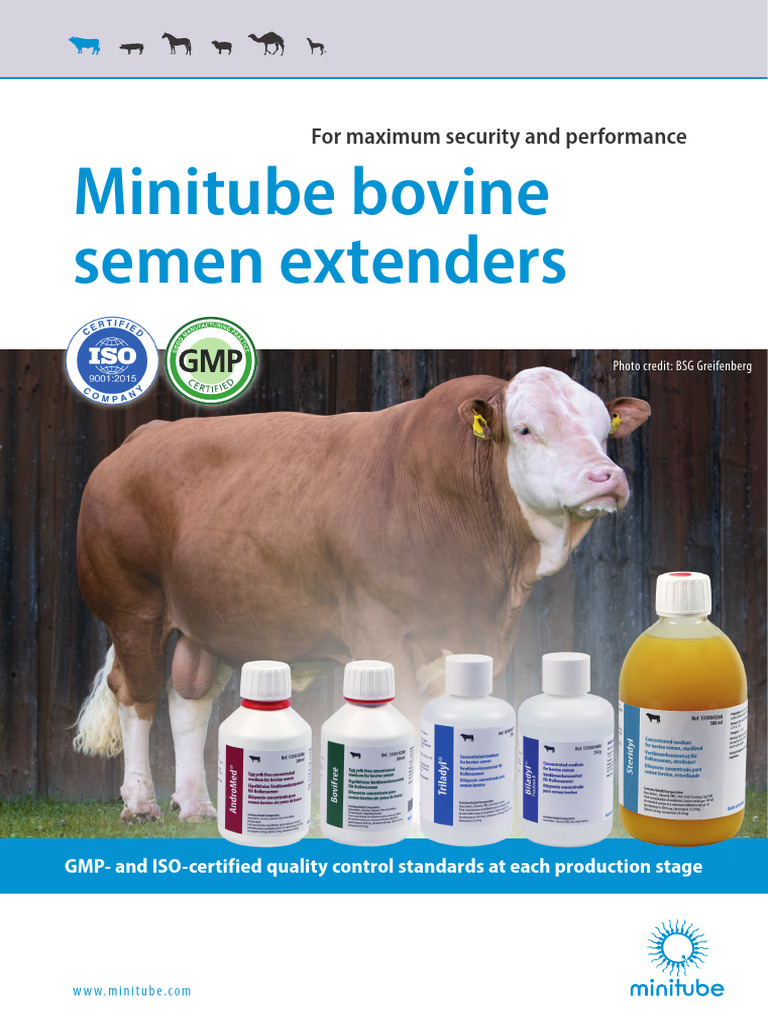 Leaflet Bovine Semen Extenders - en - 230801 | PDF | Semen