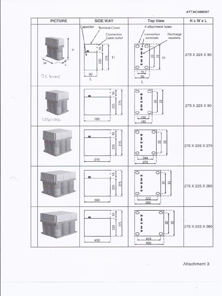 Dimensi Capacitor | PDF