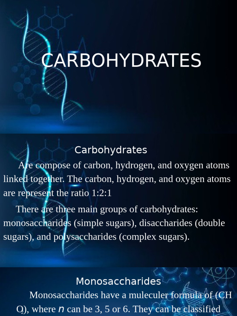 Understanding Carbohydrates: Types & Functions | PDF | Carbohydrates ...