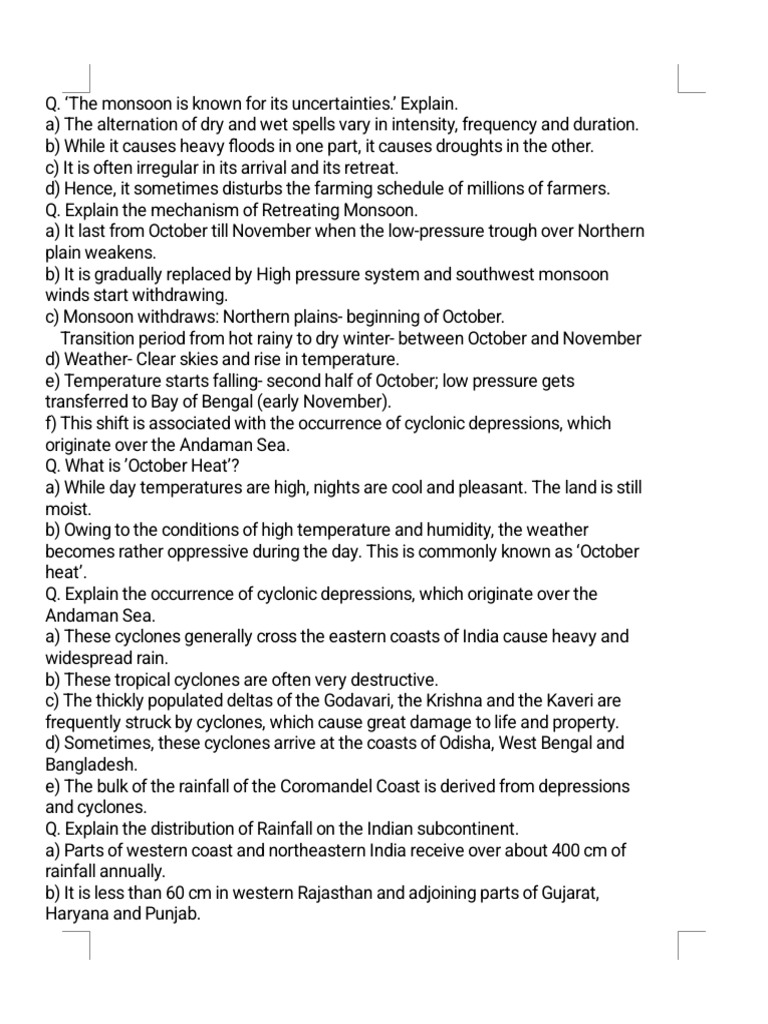 Climate | PDF | Monsoon | Earth Phenomena