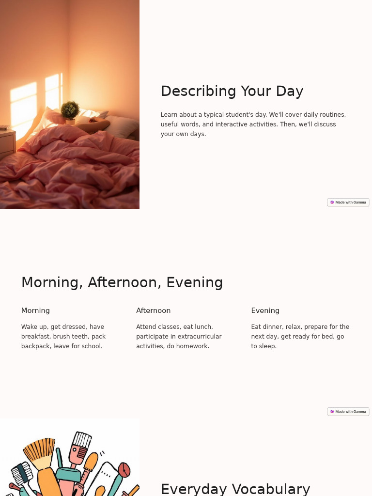 Describing-Your-Day | PDF