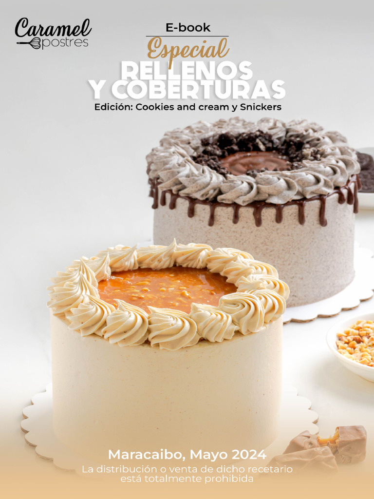 Rellenos y Coberturas Edición Cookies and Cream Snickers 2024 Caramel | PDF