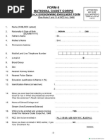 NCC Form | PDF