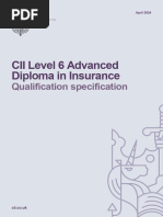 CII Level 6 Advanced Diploma Overview | PDF | Underwriting | Insurance