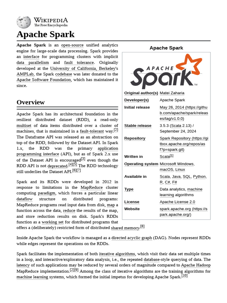 Apache_Spark | PDF | Apache Spark | Information Technology Management Apache_Spark | PDF | Apache Spark | Information Technology Management