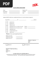 Annual Leave Application Form 2024 | PDF | Sick Leave | Employee Relations