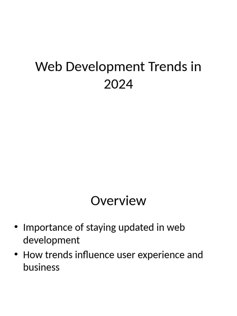 Web_Development_Trends_in_2024 | PDF