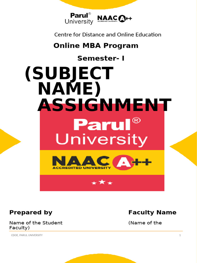OL Assignment Template Sample | PDF