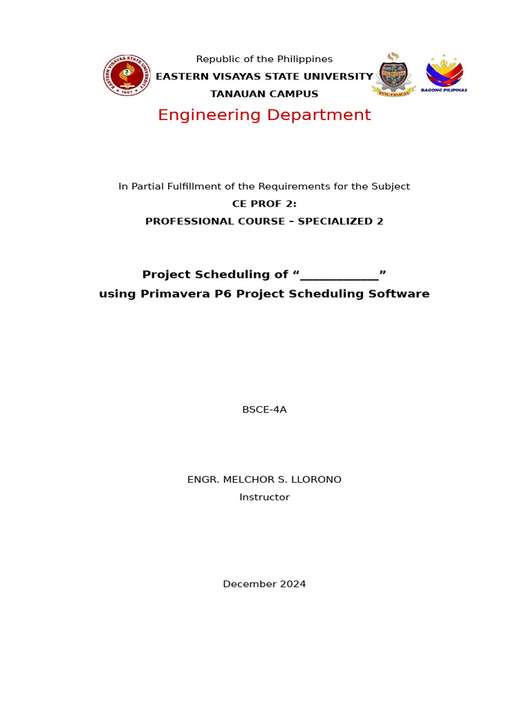 Project Scheduling with Primavera P6 | PDF