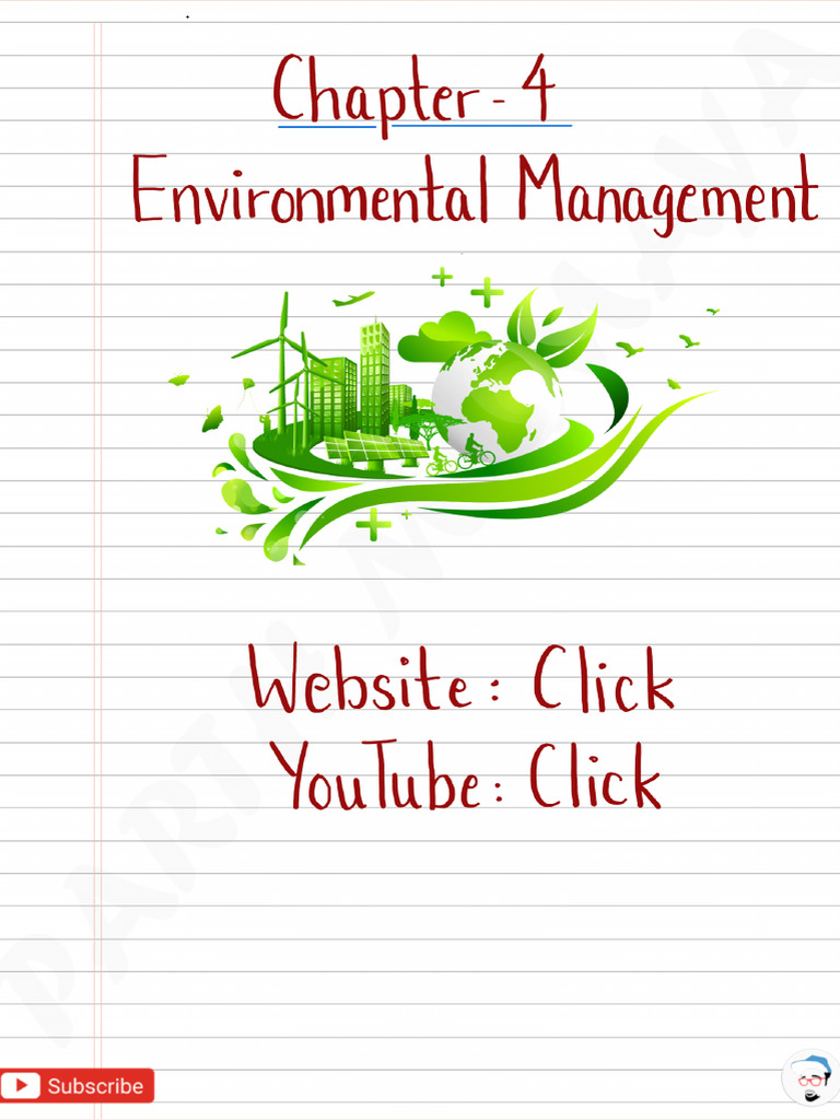CHP 4 - Environmental Management | PDF