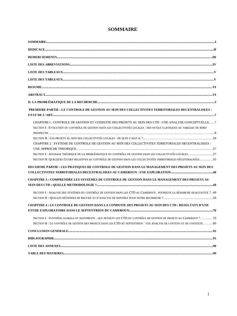 Mémoire de Master 2 Recherche en CCA ABK ISSA 123 | PDF | Budget | Gestion stratégique