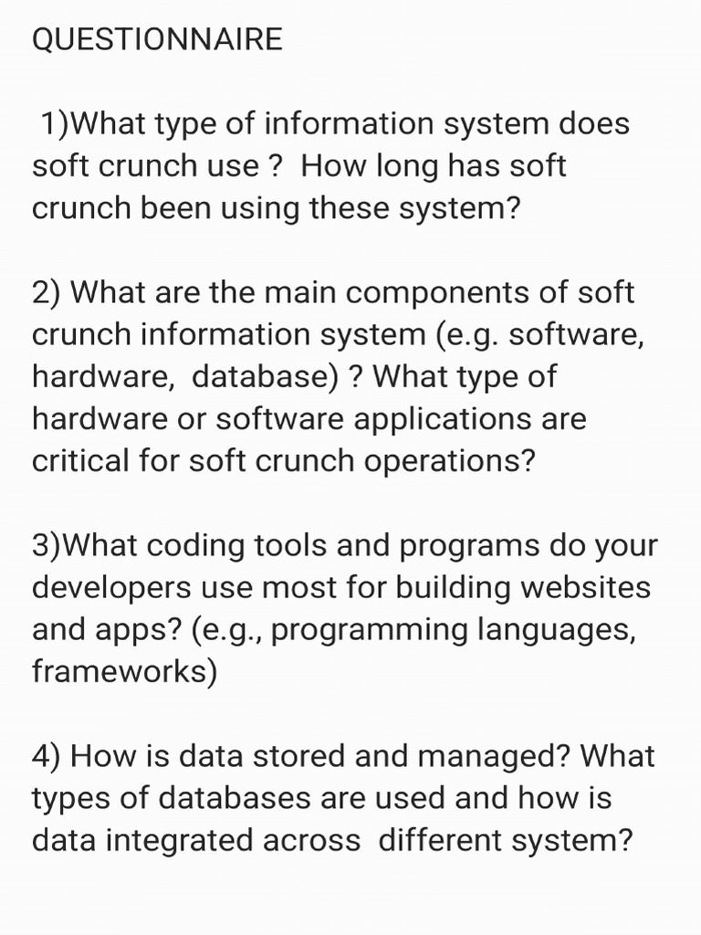 Bis Report Questionnaire | PDF