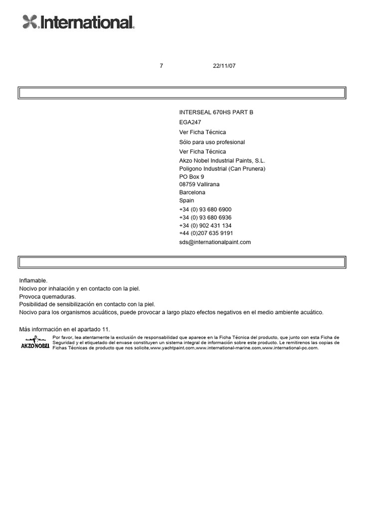 Interseal 670 HS PARTE B | PDF