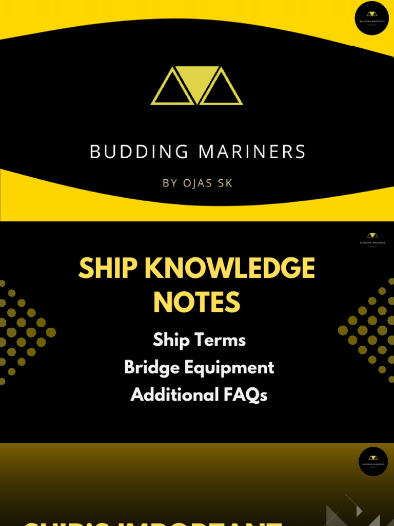 BM Ship Knowledge Notes_eeacf939 39d4 4f7c 9b56 5ed8c1042d75 | PDF