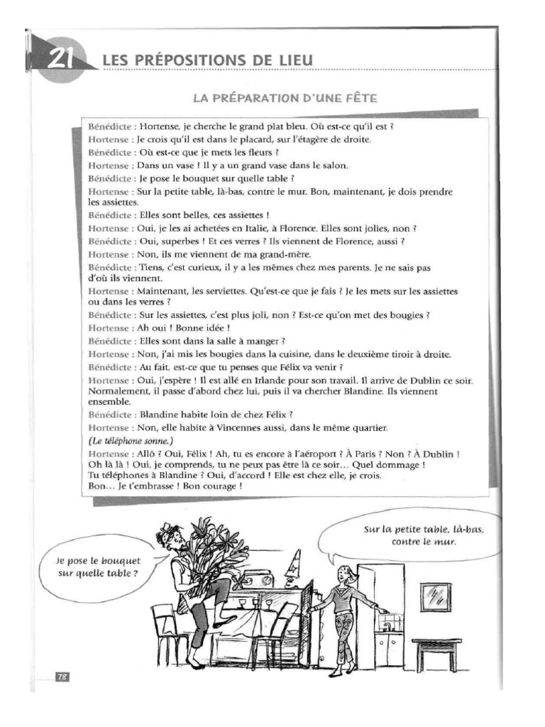 Les Prepositions de Lieux | PDF