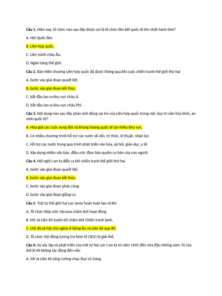 đề thi gk sử 12.1 | PDF