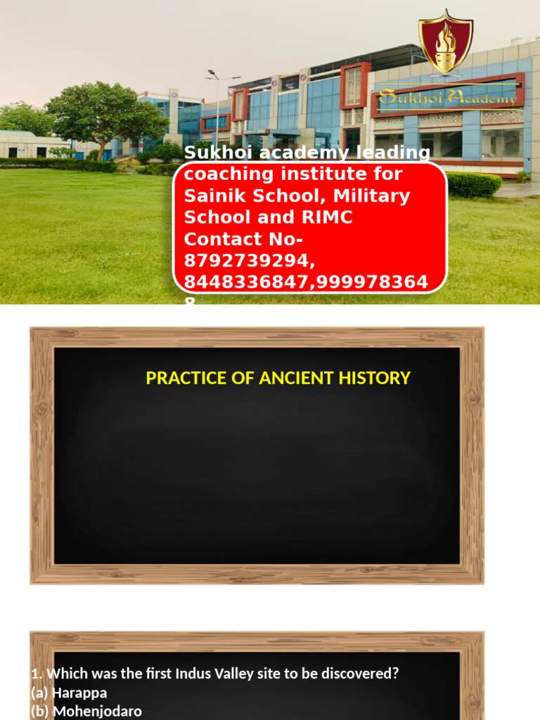 Ancient History Practice Questions | PDF | Ashoka | Ancient India