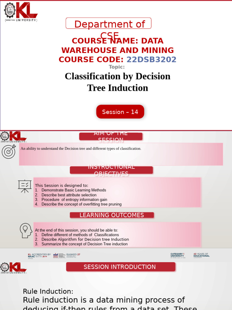 Decision Tree Induction Basics | PDF | Algorithms | Theoretical Computer Science