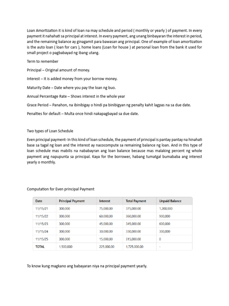 Loan Amortization | PDF | Interest | Loans