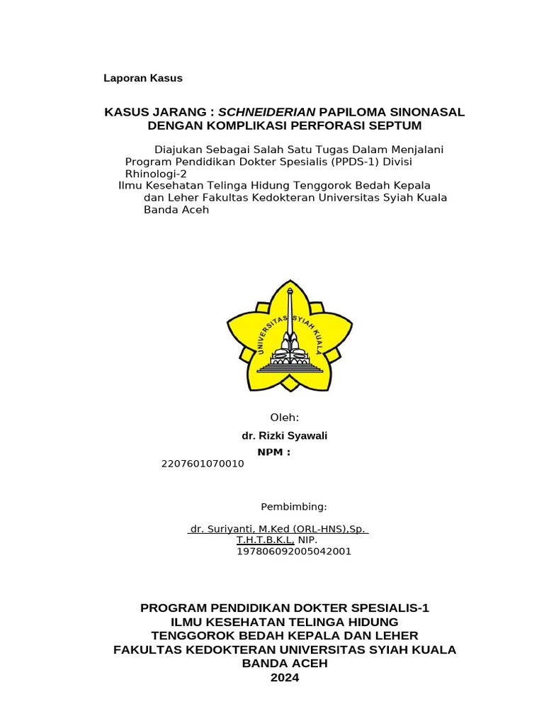 syawal lapkas rino (1) | PDF