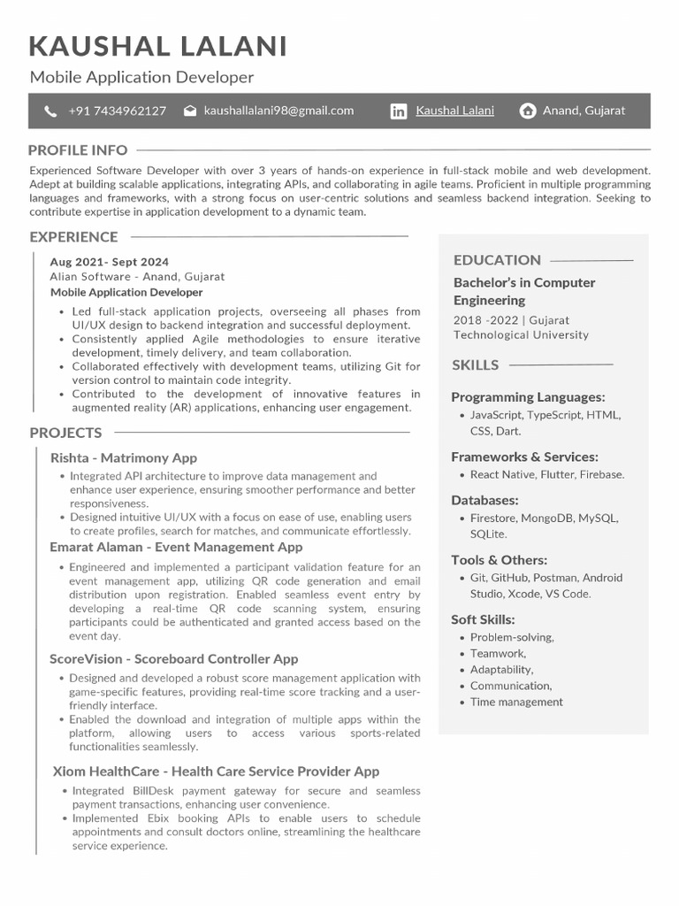Kaushal Resume | PDF