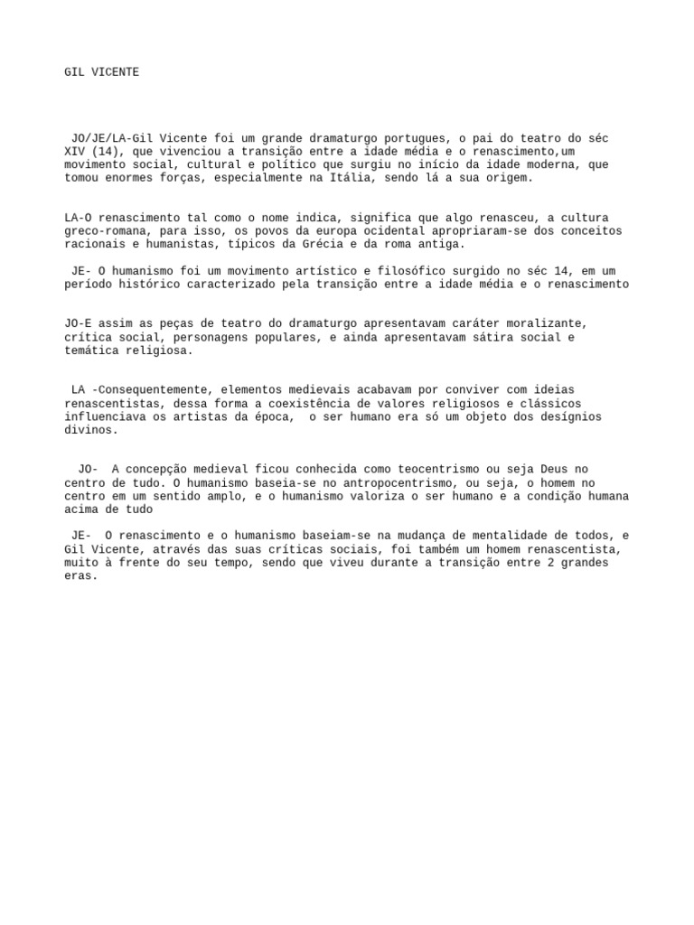 Gil Vicente | PDF