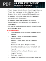 Cac Hymn English Version | PDF | Religious Belief And Doctrine