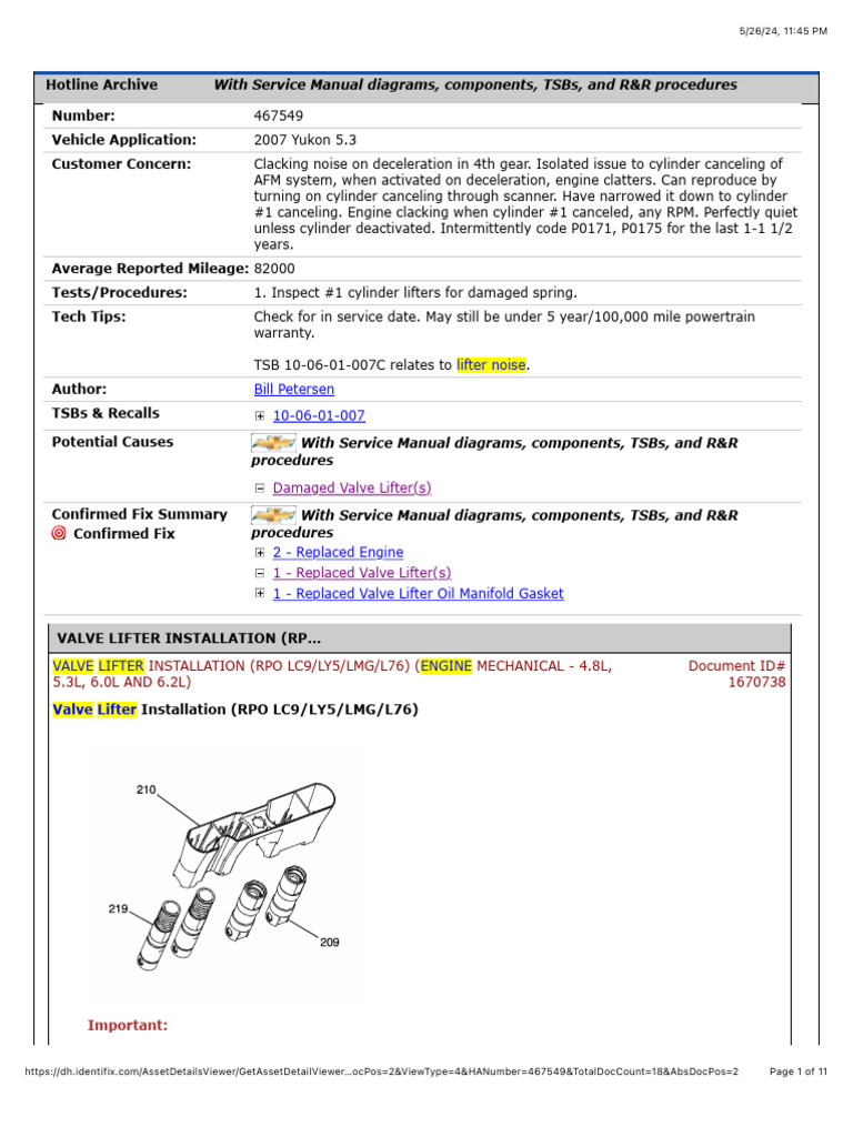 lifter | PDF | Chevrolet | Industries