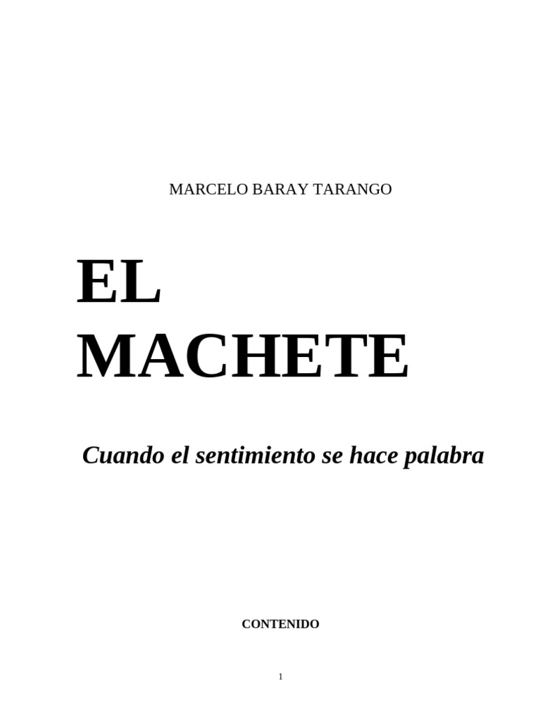 EL MACHETE | PDF