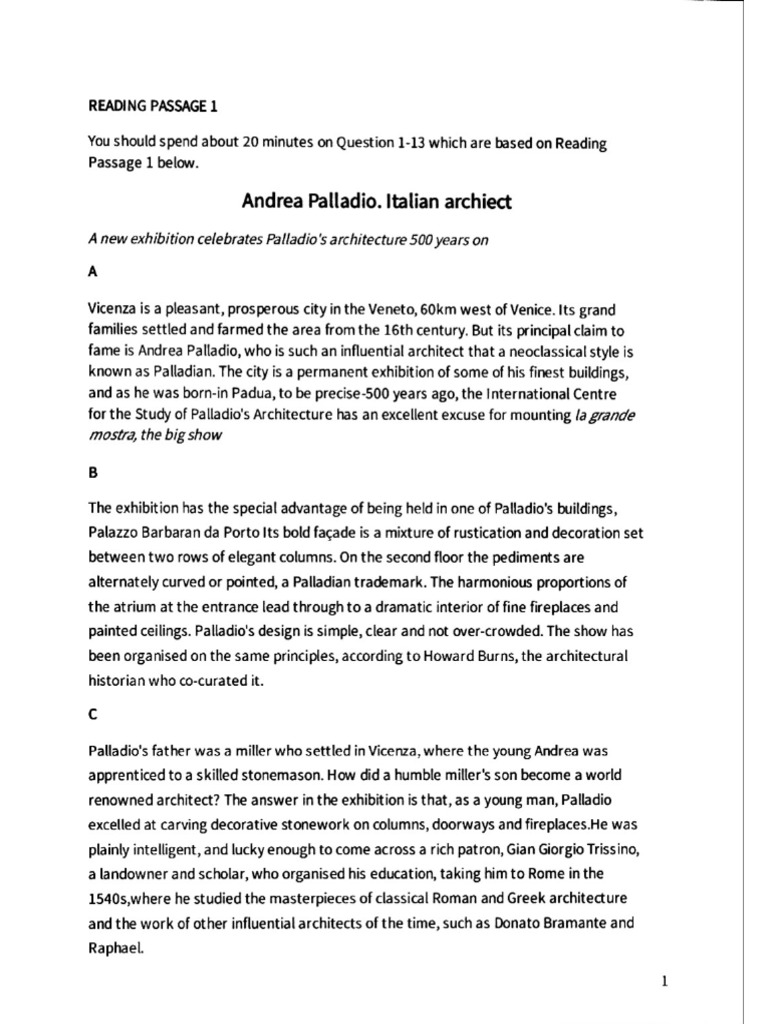 Ielts Reading Test | PDF