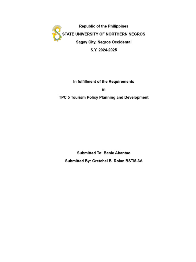 Suyac Island Development Plan | PDF | Tourism | Conservation Biology