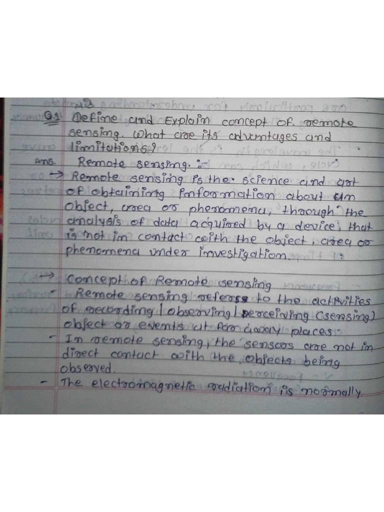 RS& GIS mid solution | PDF