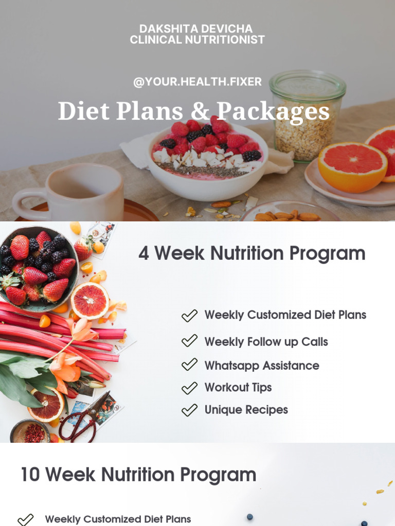 Diet Plan and Packages | PDF