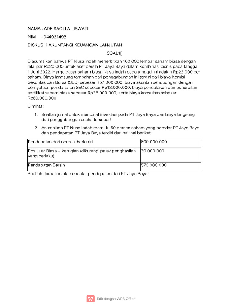 diskusi 1 akl 1 | PDF