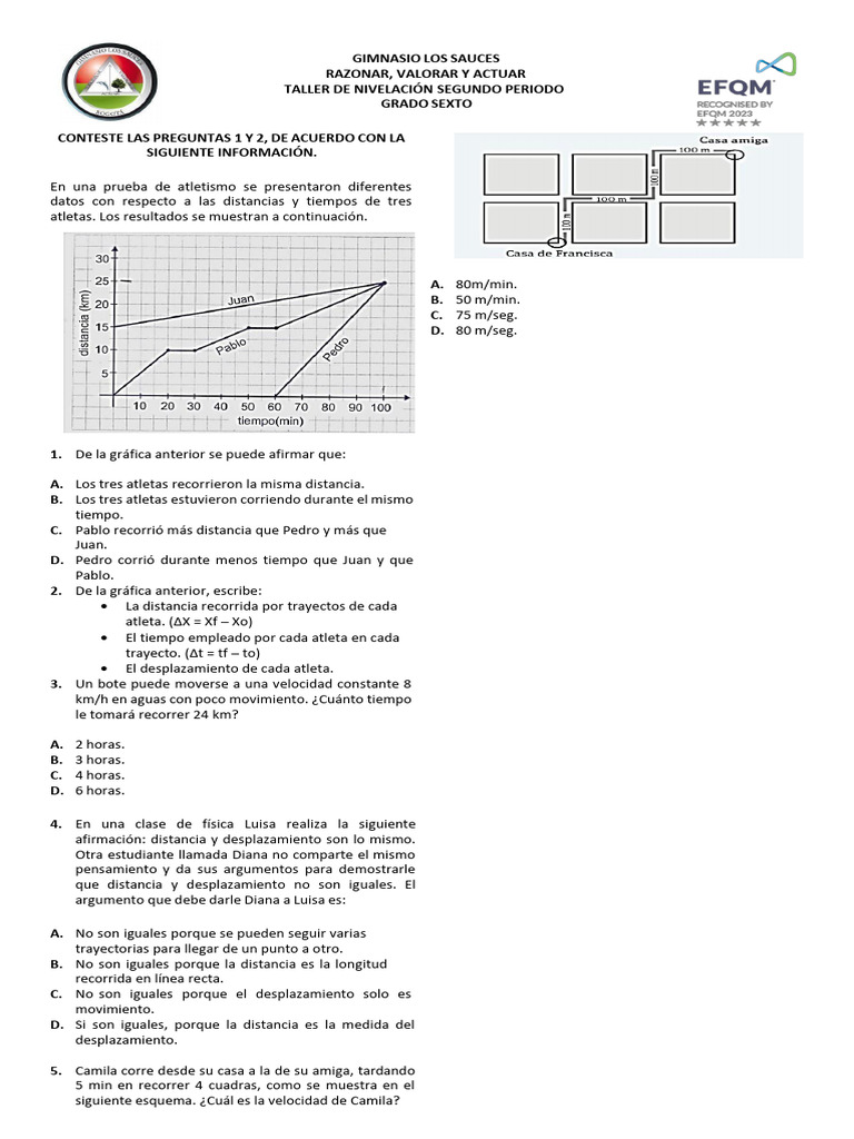Nivelacion Sexto Fisica 240601 141614 | PDF