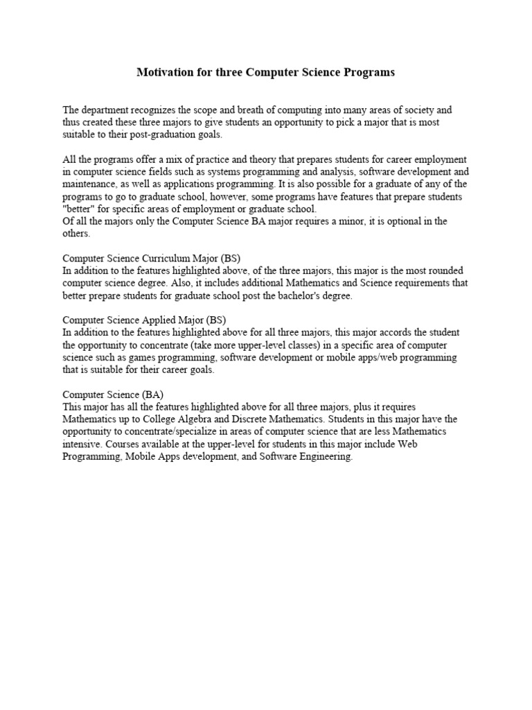 motivation-for-3-cosc-majors | PDF