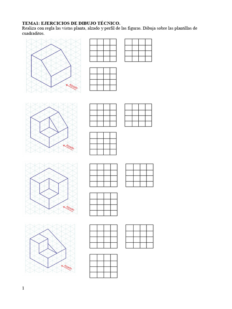 Ejercicios de Dibujo Técnico y Escalas | PDF